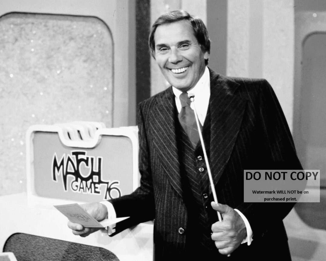 Gene Rayburn "match Game" Show Host - 8X10 or 11X14 Publicity Photo (FB ...