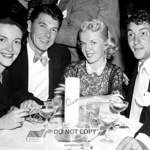 Ronald Reagan, Dean Martin Photo: Enjoying Cocktails - Etsy