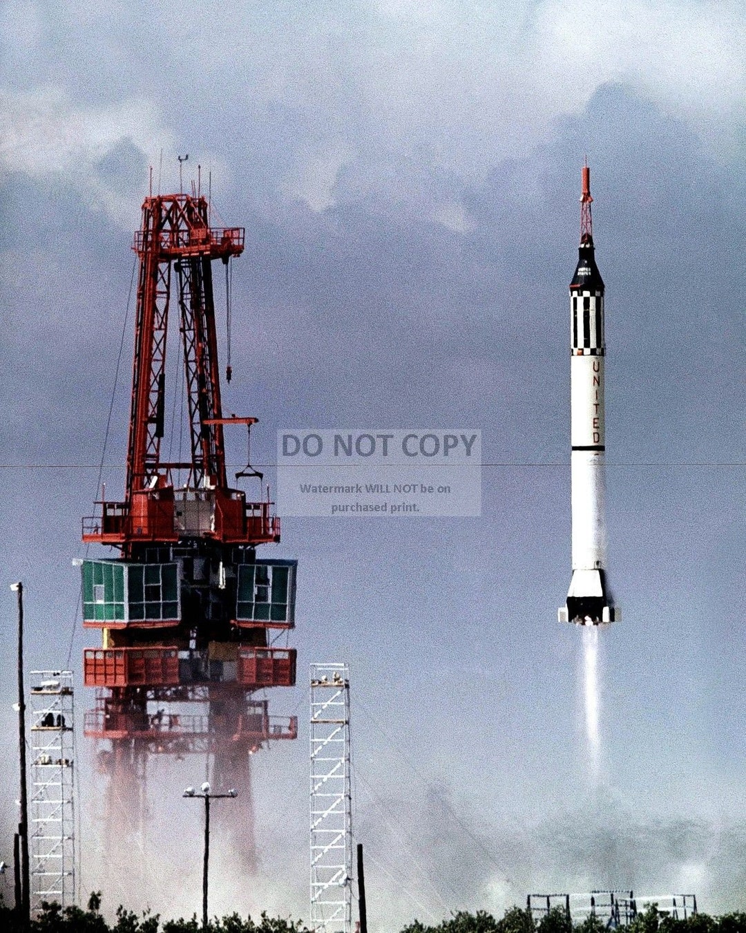 Launch of Mercury Astronaut Alan Shepard in Freedom 7 Spacecraft - 5X7 ...