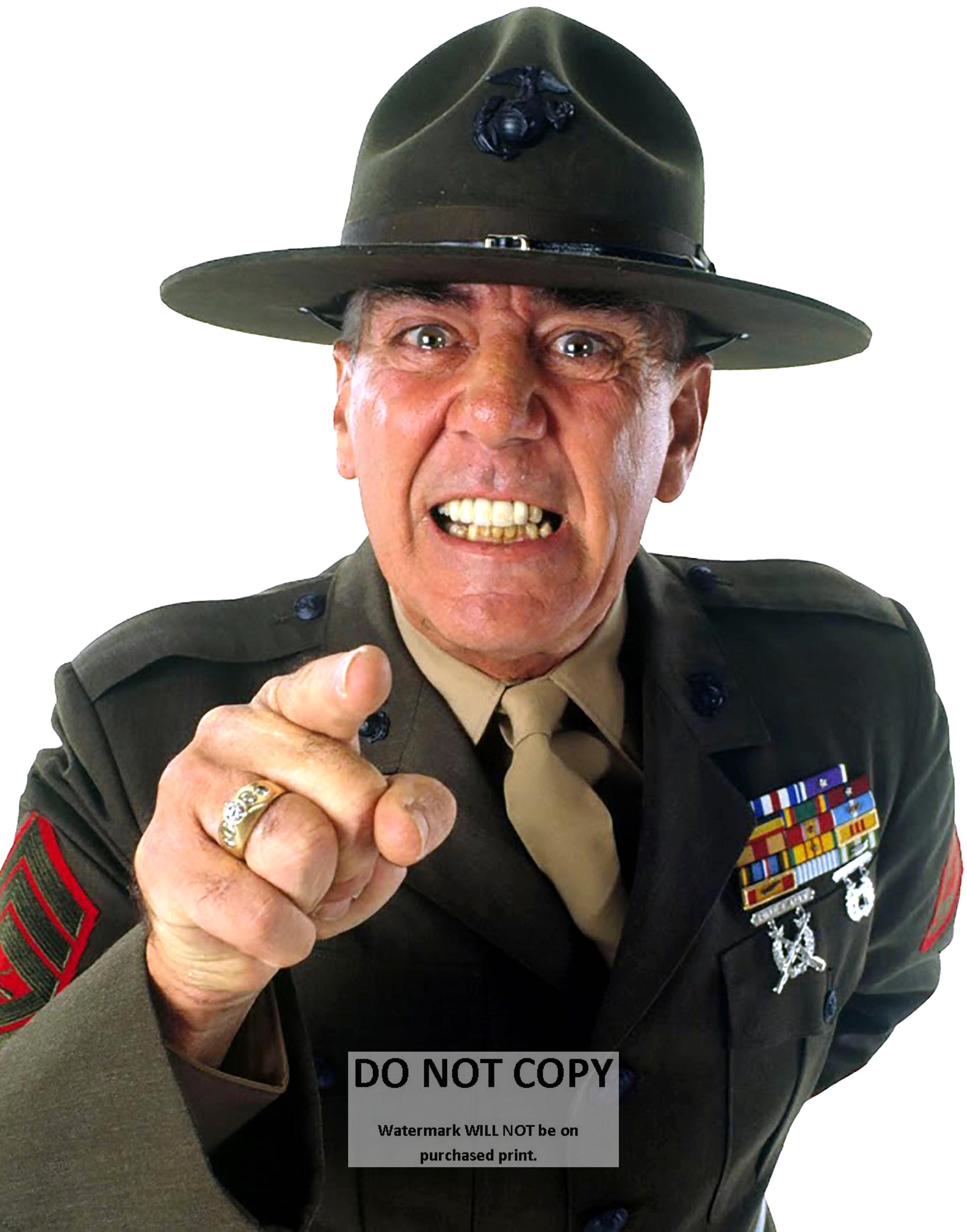 R. Lee Ermey: Military Drill Instructor Publicity Photo - Etsy