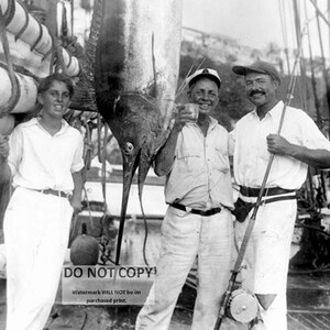 Ernest Hemingway Marlin Photograph: Havana Harbor, 1932 - Etsy