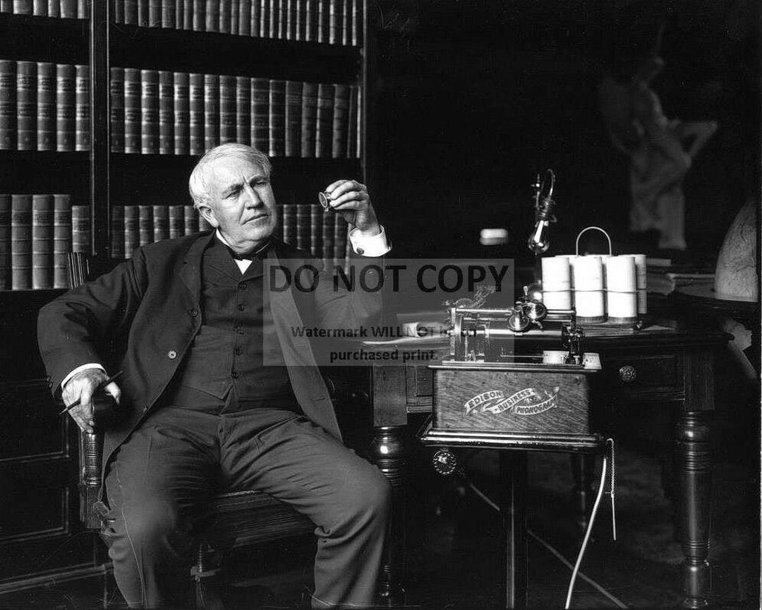 Thomas Alva Edison Inventor and Businessman 5X7, 8X10 or 11X14 Photo DA ...