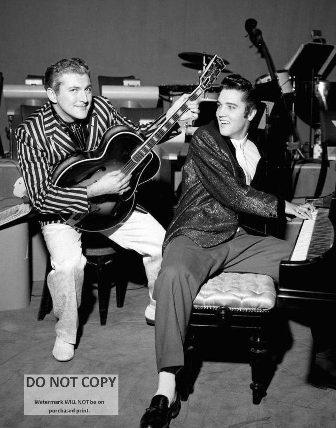 Elvis & Liberace 1956 Las Vegas Publicity Photo - Etsy