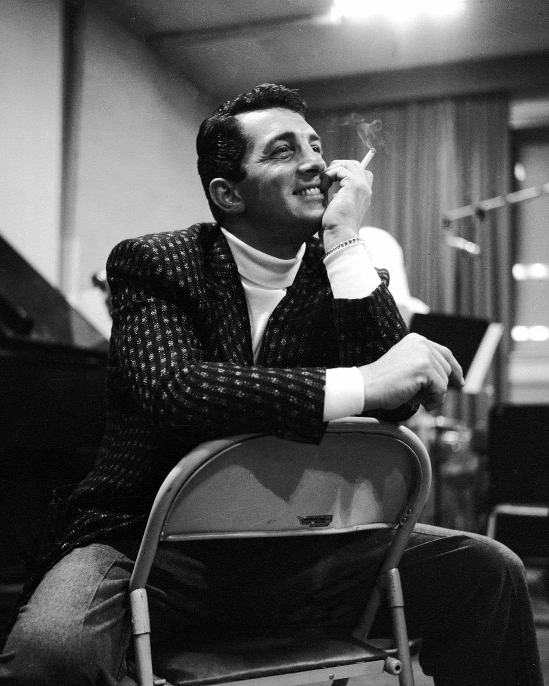 Dean Martin Takes a Break in the Recording Studio 5X7 8X10 - Etsy