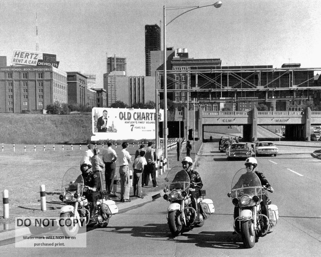 JFK Motorcade Photo: Dallas, 1963 - Stemmons Freeway - Etsy