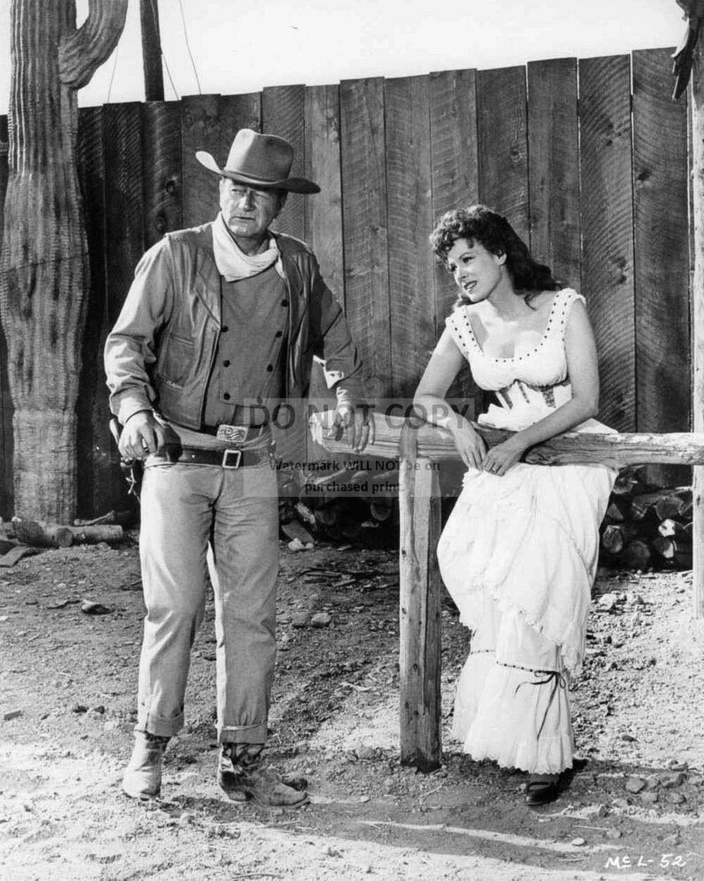 John Wayne and Maureen O'hara in mclintock | Etsy