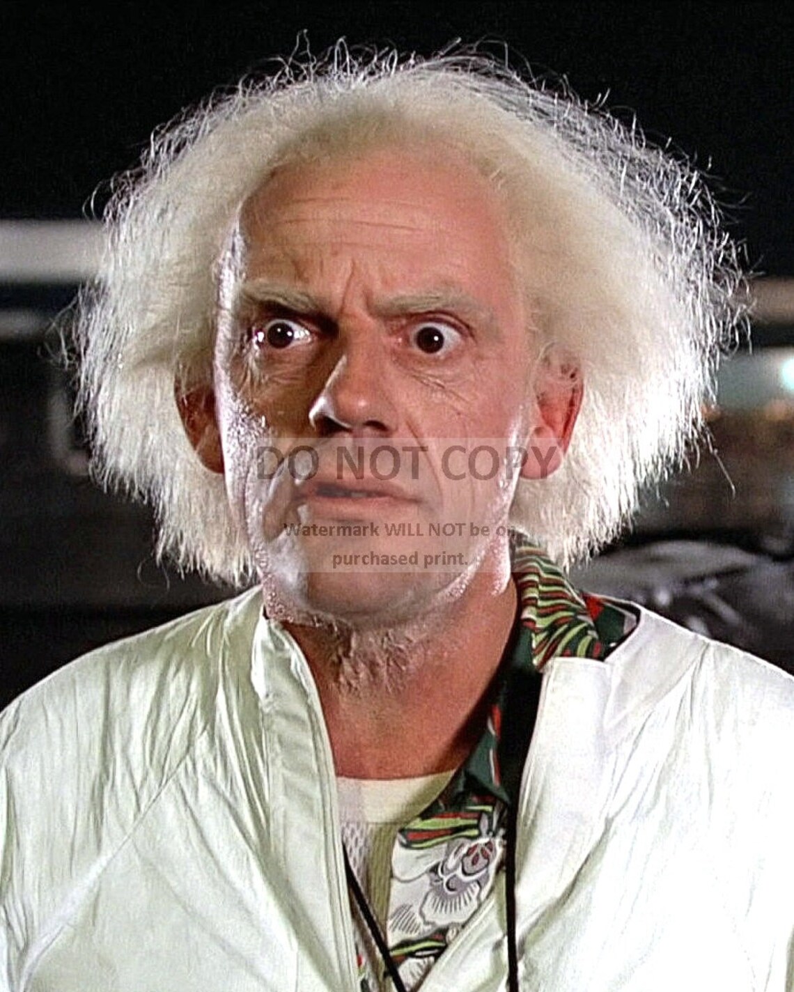 Christopher Lloyd como Doc Brown en la película - Etsy México