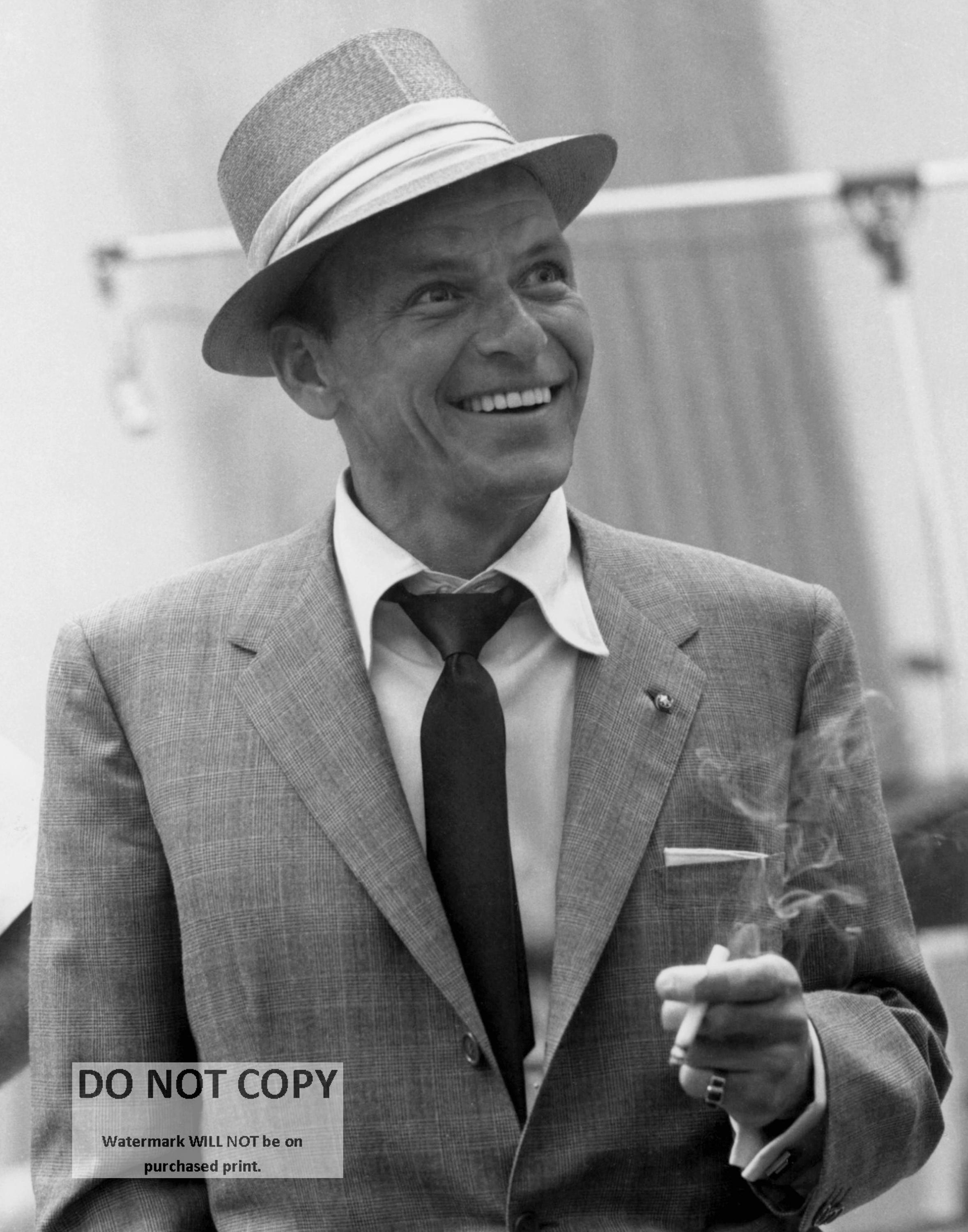 Frank Sinatra in the Capitol Recording Studio - 5X7, 8X10 or 11X14 ...
