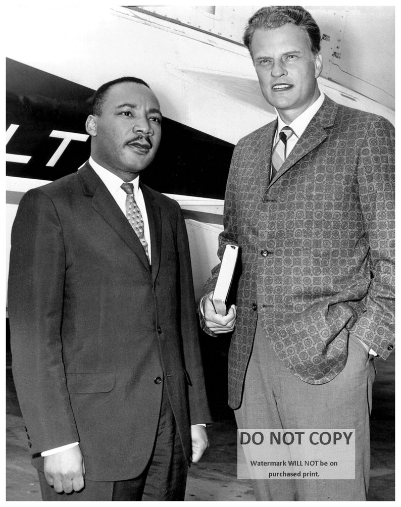 Billy Graham & Martin Luther King Jr. Photo Print - Etsy