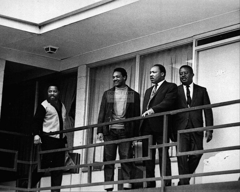 Dr. Martin Luther King Jr. on the Balcony of the Lorraine | Etsy