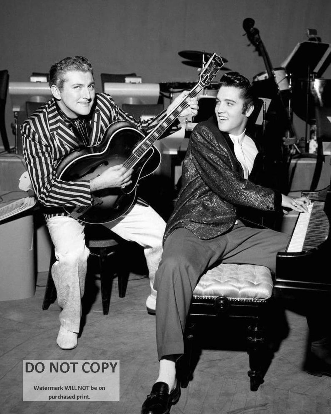 Elvis Presley & Liberace in Las Vegas, Circa 1956 - 5X7, 8X10 or 11X14 ...