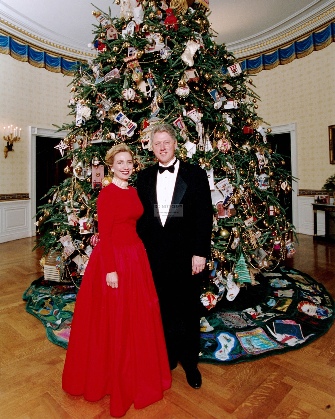 President Bill Clinton and First Lady Hillary Rodham Clinton in Front ...