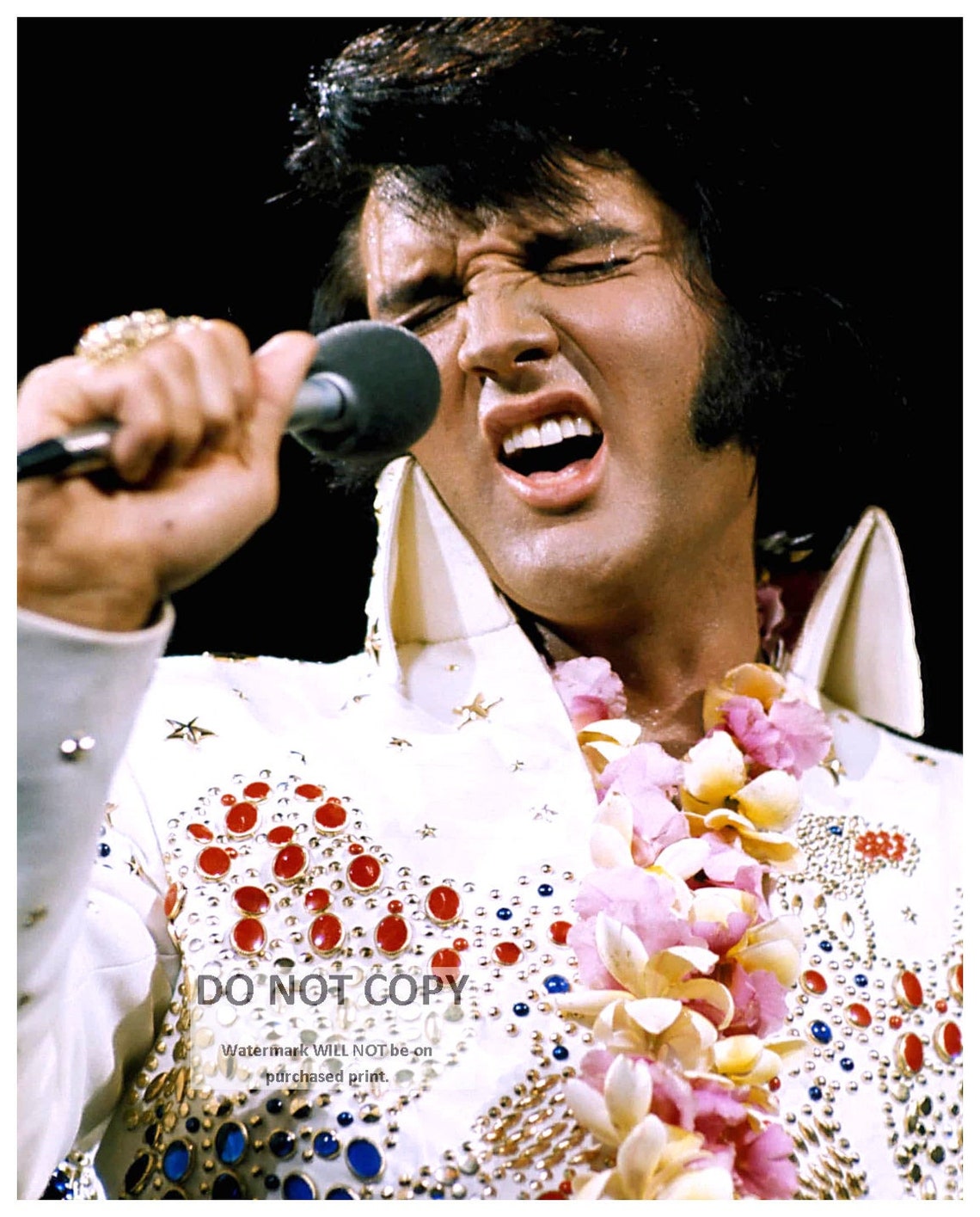 Elvis Presley 'aloha From Hawaii' 1973 Concert Photo Print - Etsy
