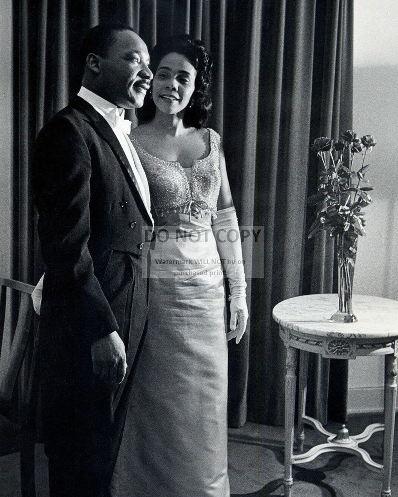 Dr. Martin Luther King Jr. With Wife Coretta Scott King Civil - Etsy UK