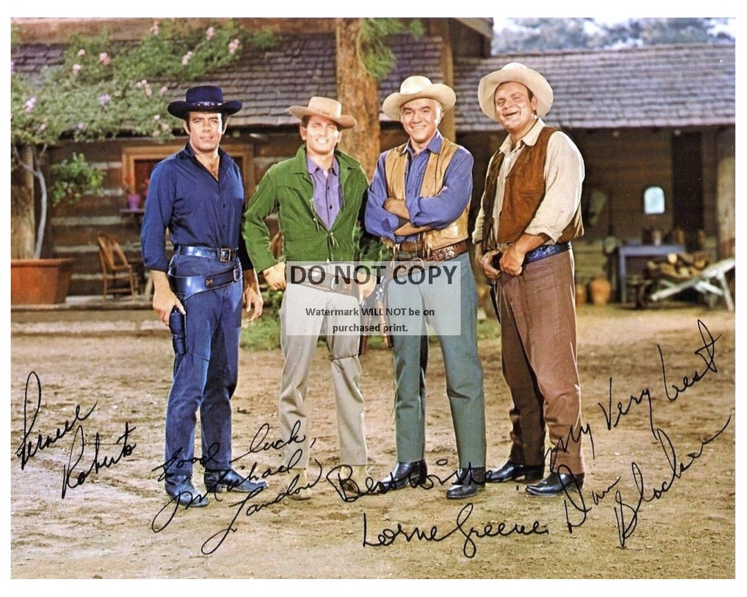 Cast of the TV Show "bonanza" With *reprint* Autographs - 8X10 or 11X14 ...