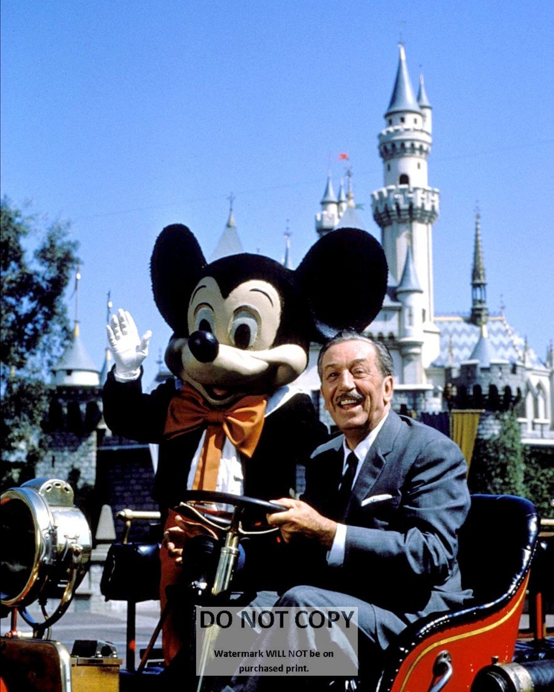 Walt Disney and Mickey Mouse at Disneyland Photo - Etsy