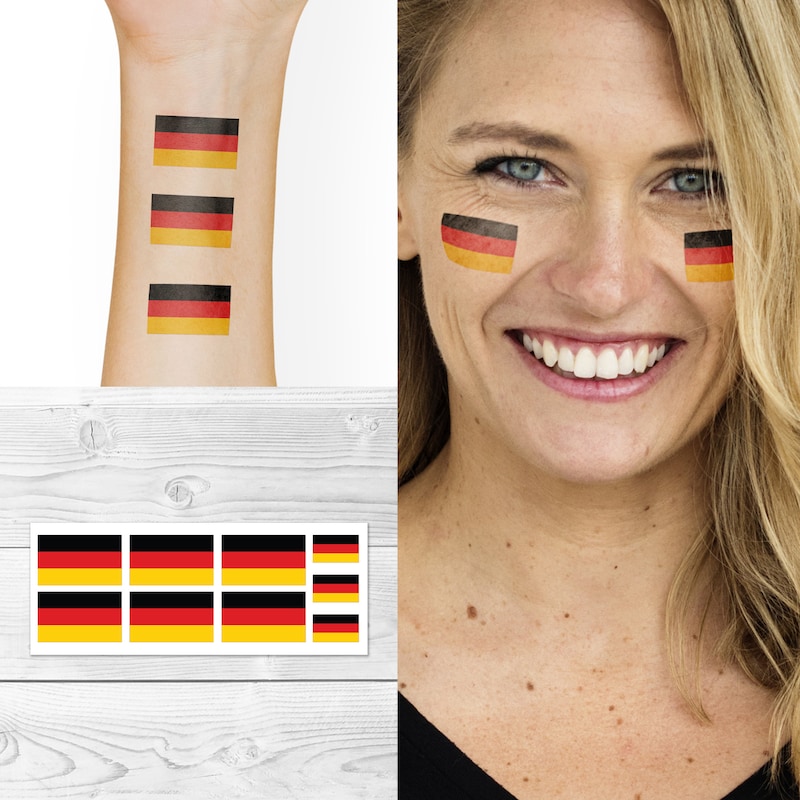 German Flag Tattoo - Etsy