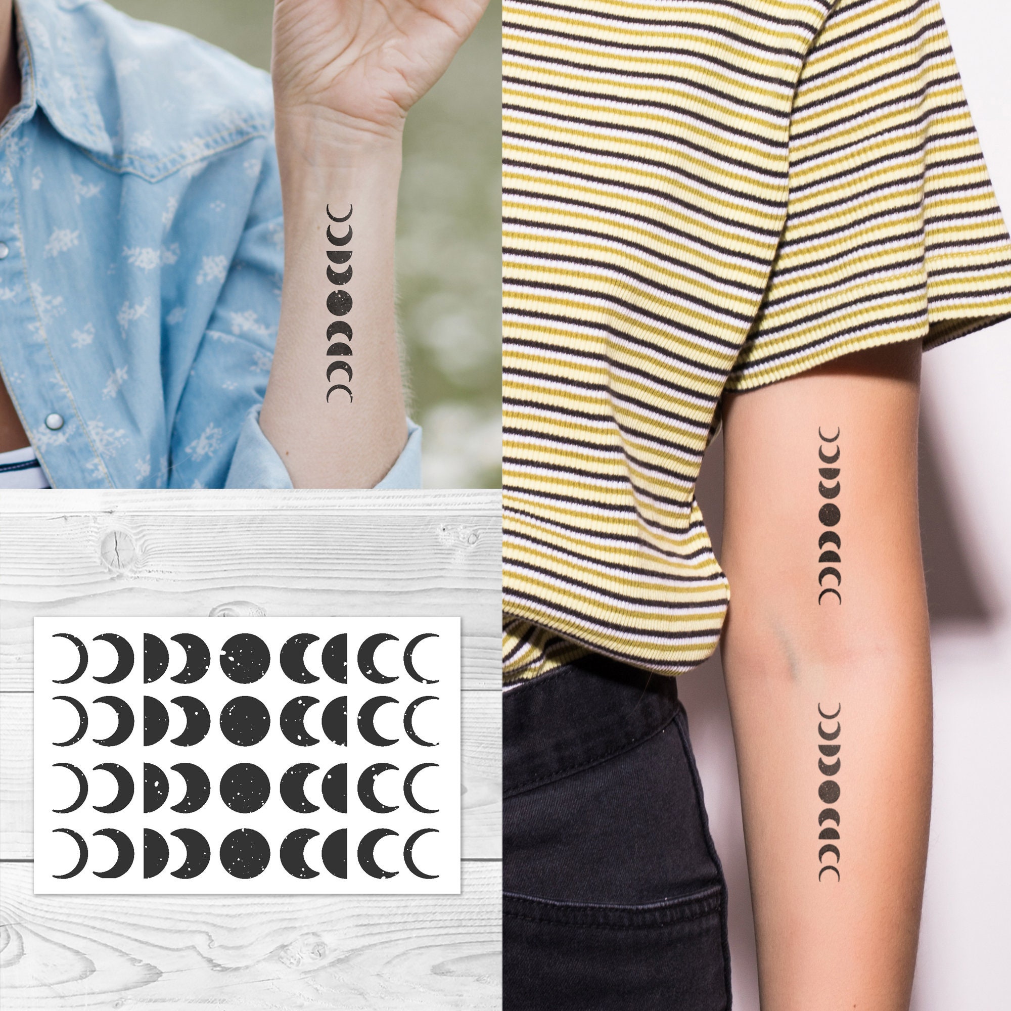 Moon Phases Tattoo Arm