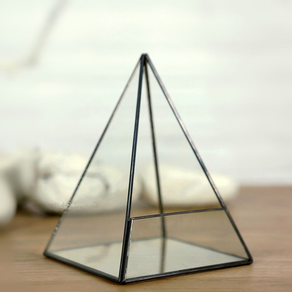 Geometric Pyramid Triangle Glassterrarium Succulent Air - Etsy