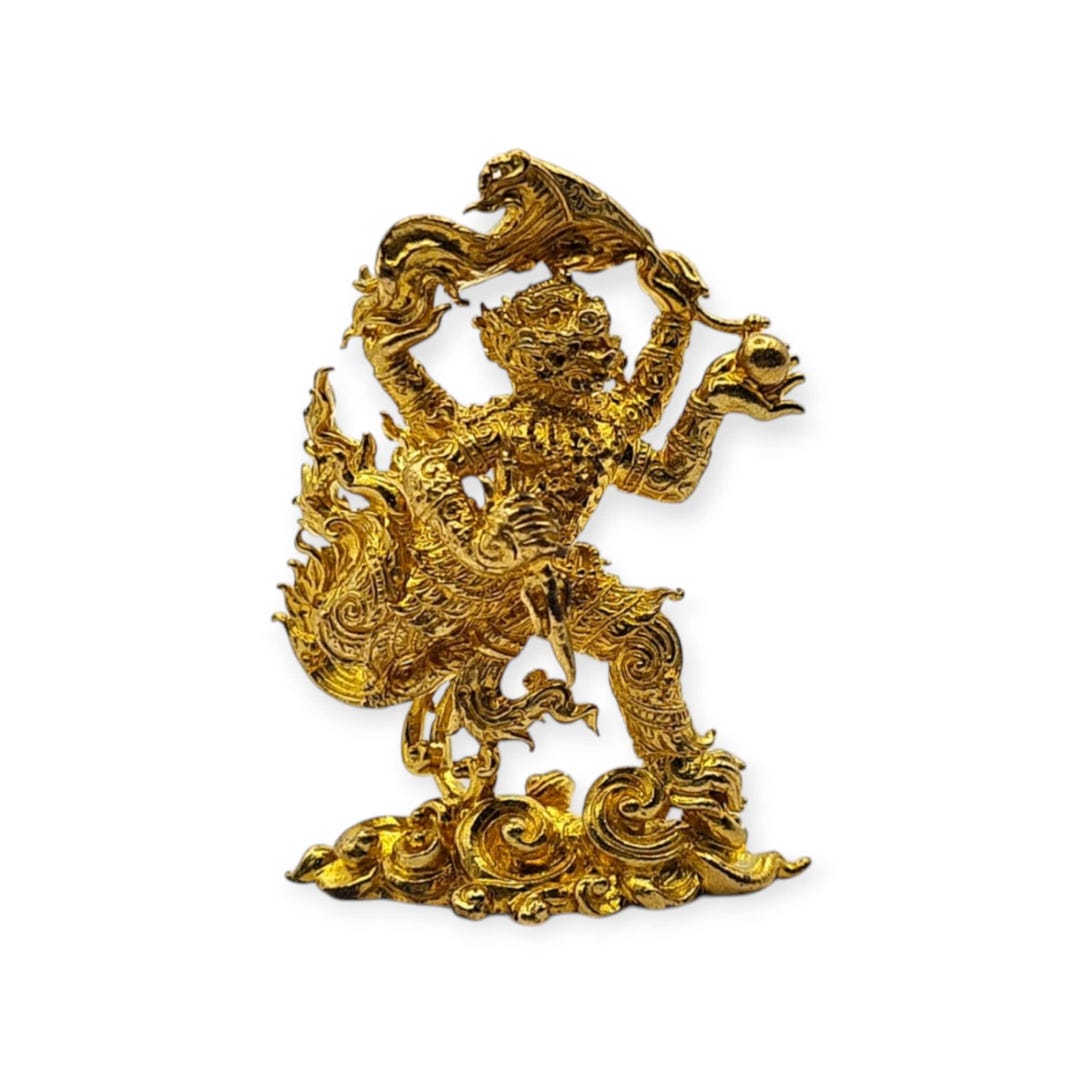 Thai Amulet Hanuman BE 2557 Lp Wan Protection Bring Lucky Fortune Charm ...