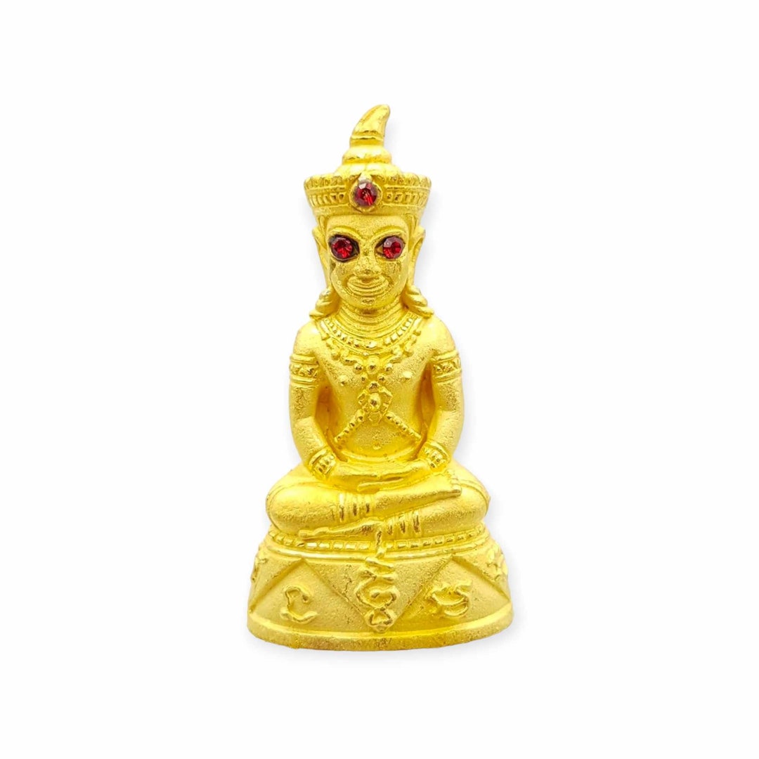 Thai Amulets Phra Ngang Red Eye in Hypnotizing Charm Oil Phu Ta Rit Aj ...