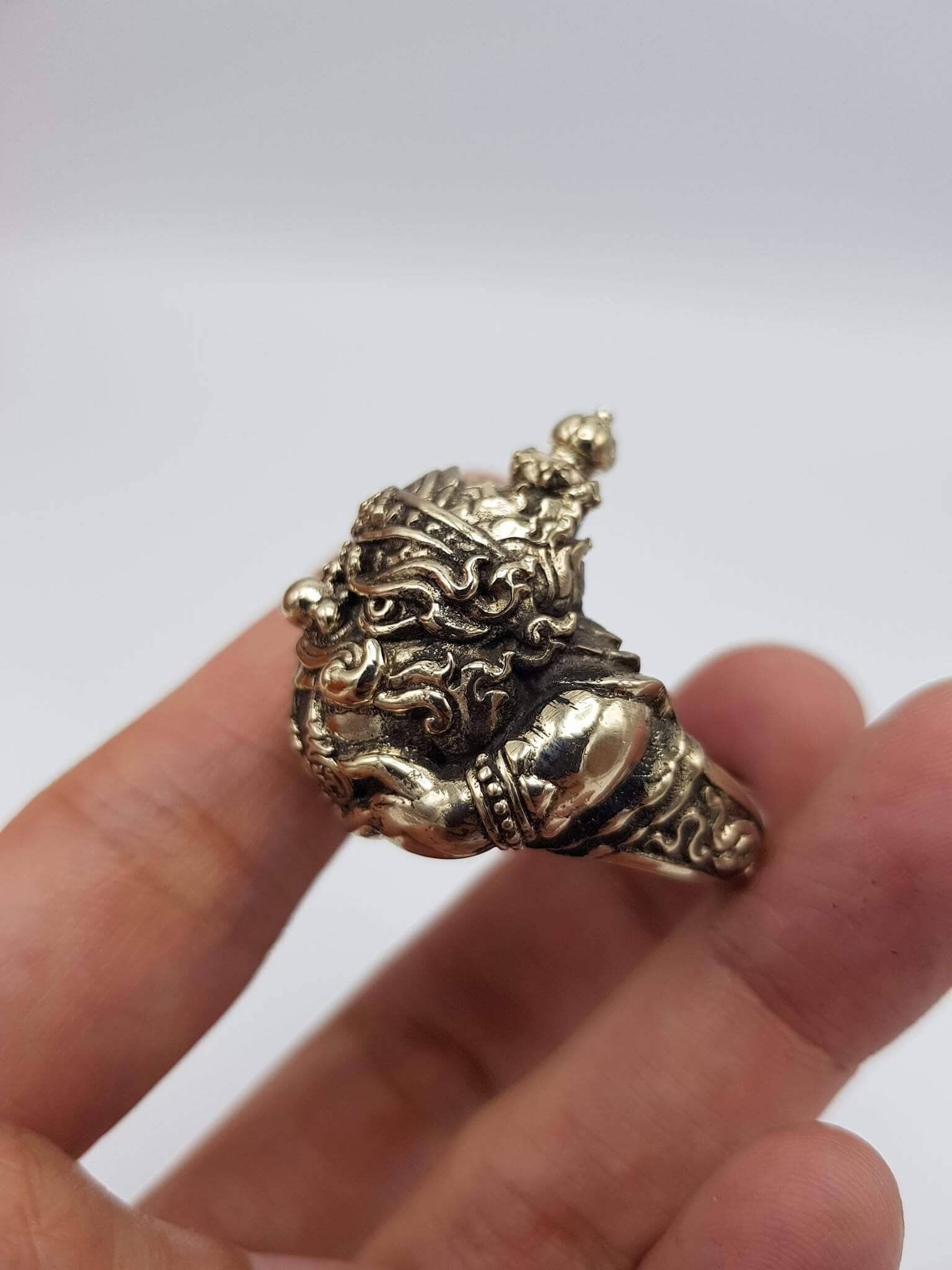 Thai Amulet Ring Phra Rahu Om Moon Srang Horchan Edition by - Etsy