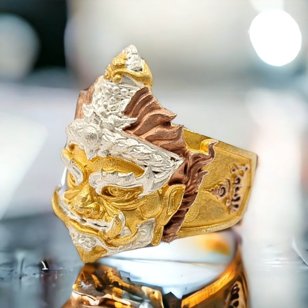 Thai Amulet Ring Taowesuwan Tanaysuan Edition Lp Phat Protection Bring ...