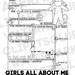 GIRLS All About Me Coloring Page Girls Personalized Craft | Etsy