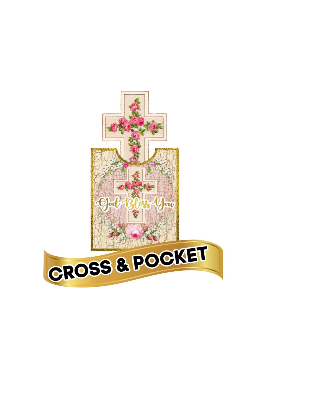 CROSS & POCKET Printable 23 Crosses for Craft 2 Pockets Easy to Make ...