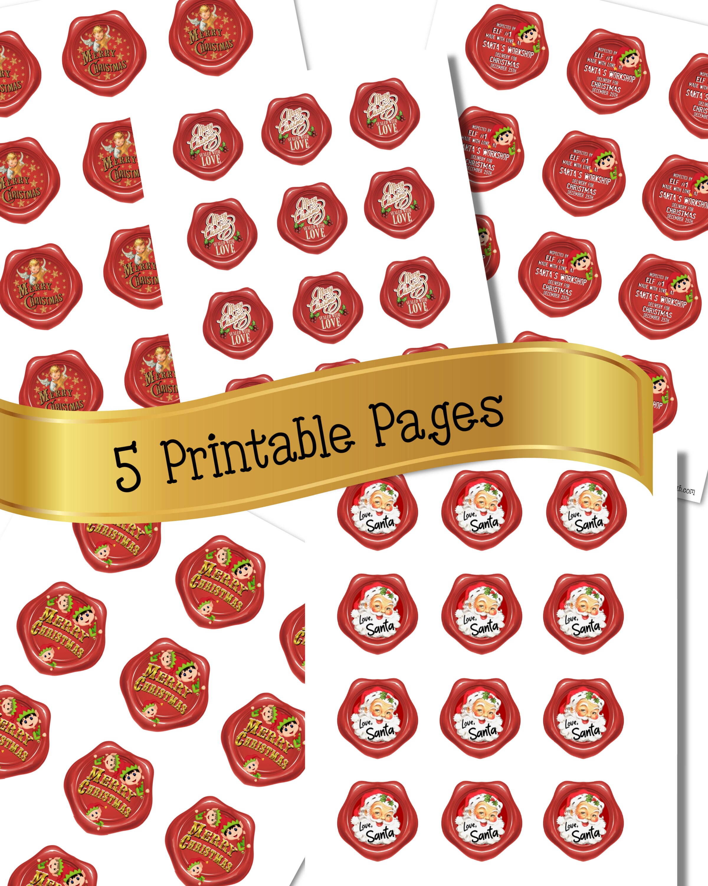 HUGE ELF INSPECTION Seal From Santa's Workshop for Presents Under the ...