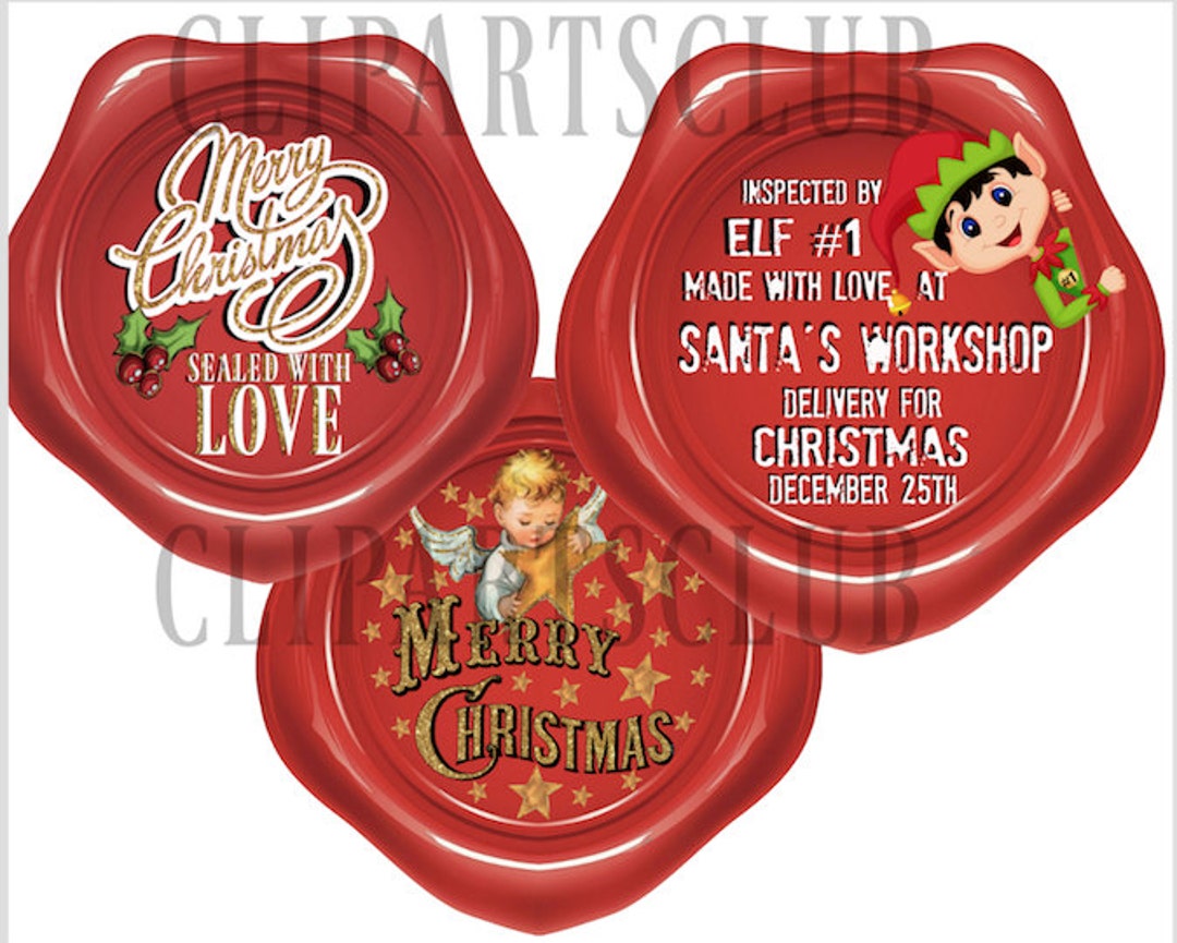 HUGE ELF INSPECTION Seal From Santa's Workshop for Presents Under the ...