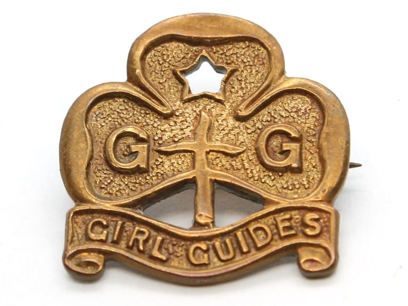Vintage Girl Guides Badge Reg.Trade Mark Badge Vintage Girl | Etsy