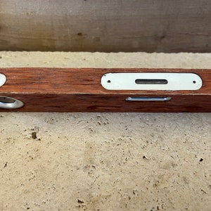 Vintage Wooden Level Retro Tool - Etsy