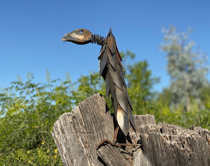 Rustic Handcrafted Metal Desert Vulture Buzzard Metal Yard Art - Etsy