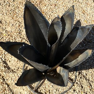 Handcrafted Rustic Metal Agave Arizona Landscape Desert Cactus Metal ...