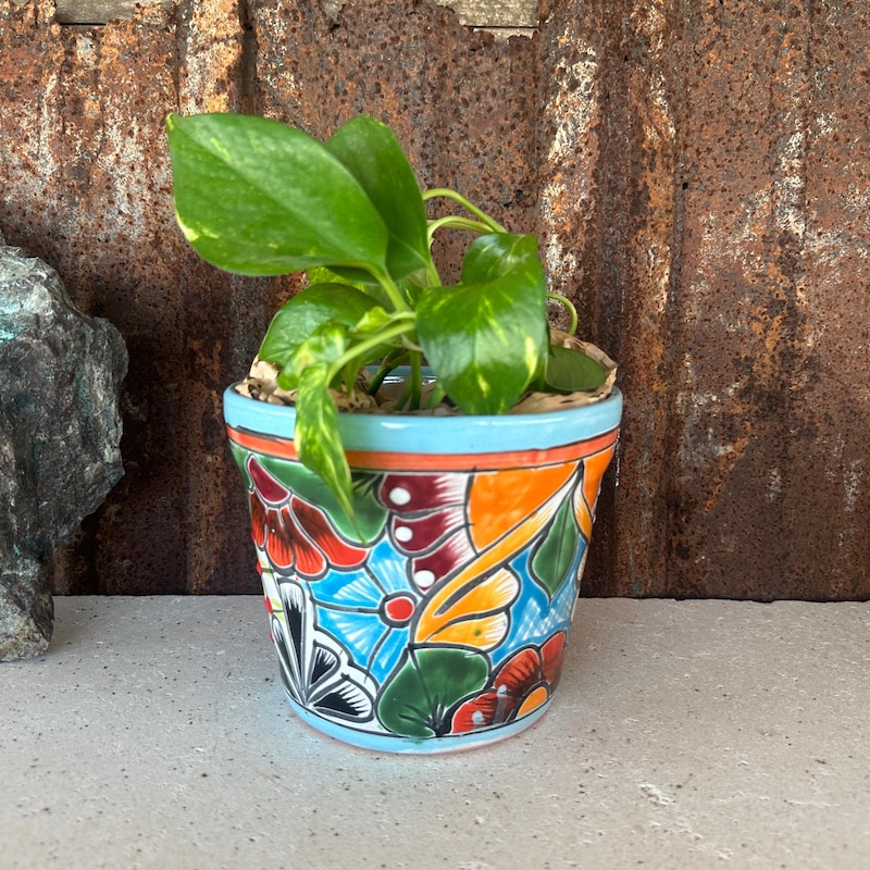 Handpainted Ceramic Pots - Etsy