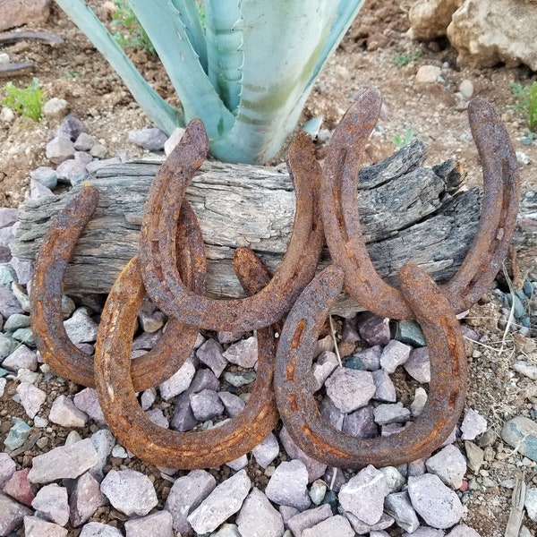 Rusty Horseshoes - Etsy