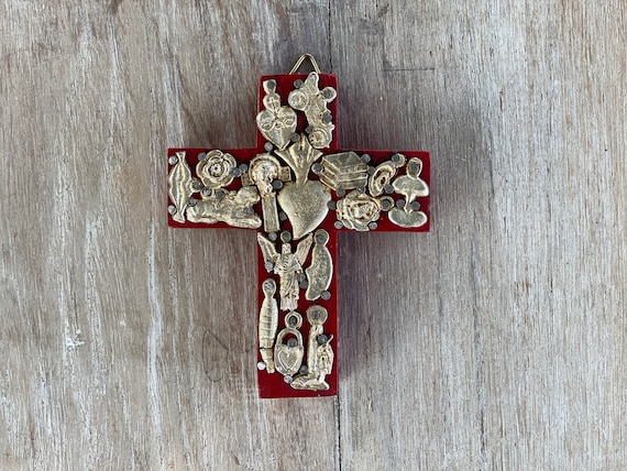 Handcrafted Mexican Milagro Cross Cruces Colorful Handmade | Etsy