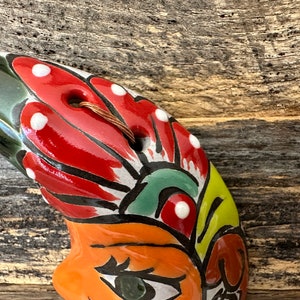 Vibrant Clay Talavera MINI Sun Face Crescent Moon Colorful Hand Painted ...