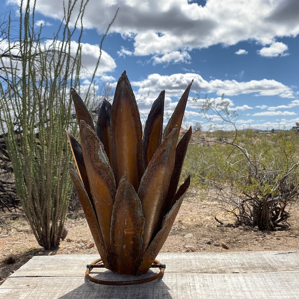 Metal Agave Yard Art - Etsy