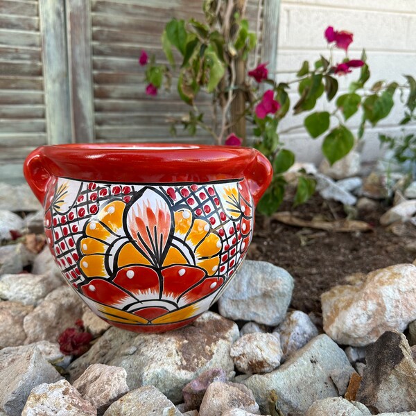 Hand Painted Mexican Clay Pottery - Etsy