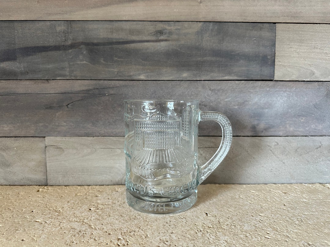 Vintage Circus Circus Glass Mug Glass Stein Collectible Glass - Etsy