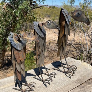 Rustic Handcrafted Metal Desert Vulture Buzzard Metal Yard Art | Etsy