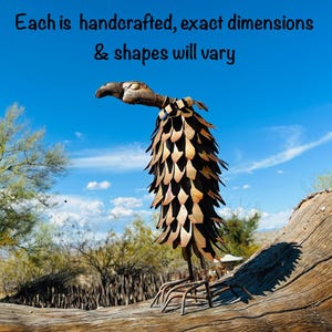 Handcrafted Rustic Metal Vulture Yard Art: Desert Buzzard Sculpture - Etsy