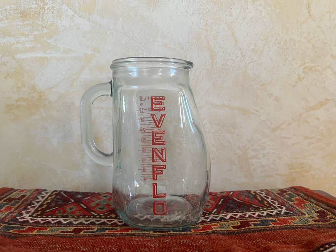 Vintage Evenflo Glass Pitcher - Etsy