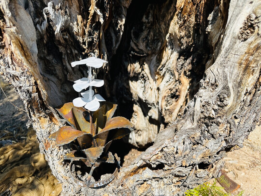 Handcrafted MINI Metal Blooming Agave Arizona Desert Cactus Handmade ...