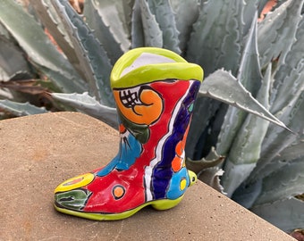 Mexican Pottery Boot - Etsy