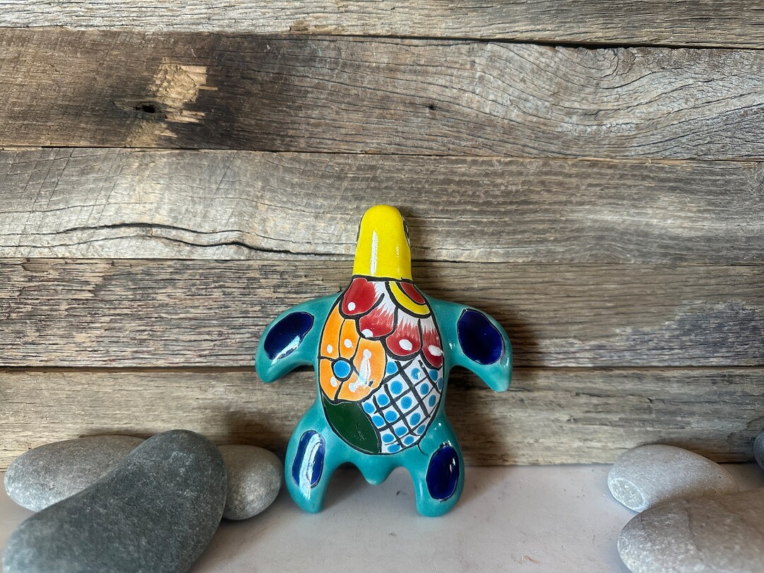 MINI Talavera Sea Turtle: Colorful Mexican Folk Art Pottery - Etsy