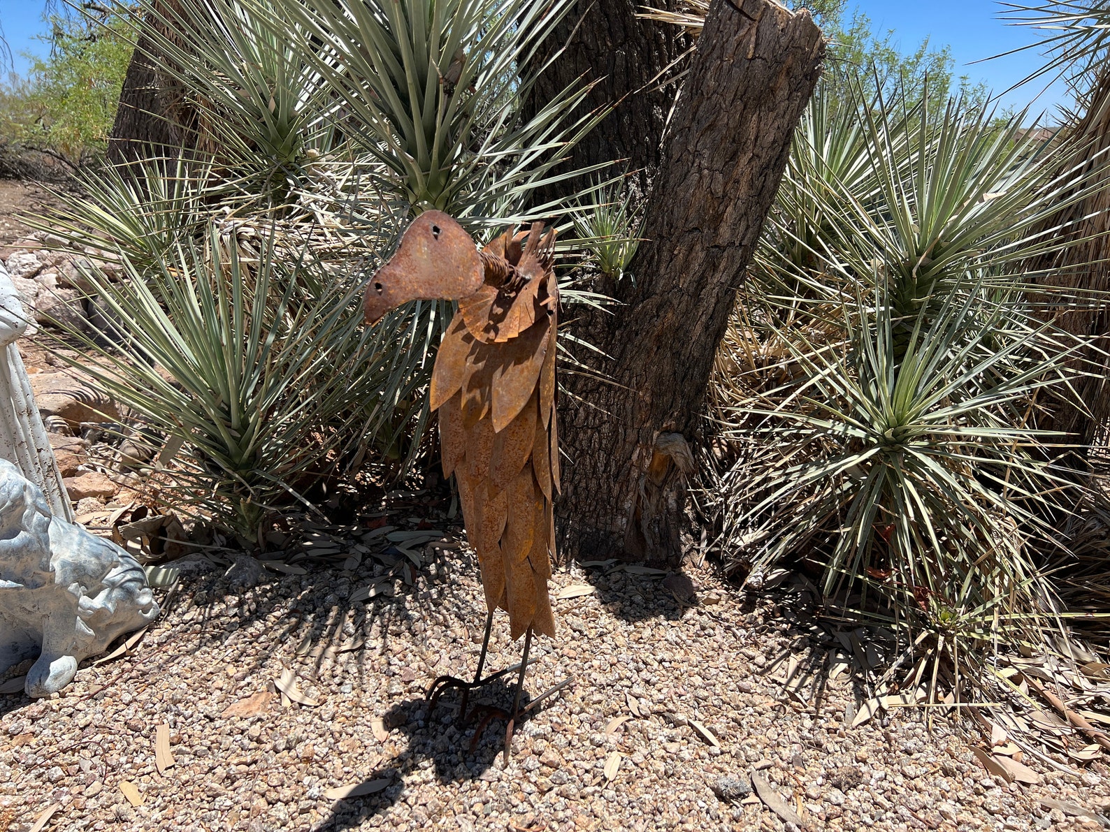 Rustic Handcrafted Metal Desert Vulture Buzzard Metal Yard Art - Etsy