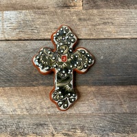 Handmade Polychrome Clay Cross: Mexican Folk Art Religious Decor - Etsy